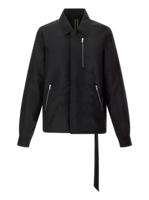 Rick Owens Zip-front Shirt Jacket - Black