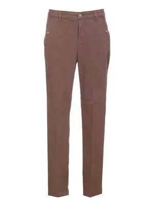 Liu Jo Button Detailed Jeans - Brown