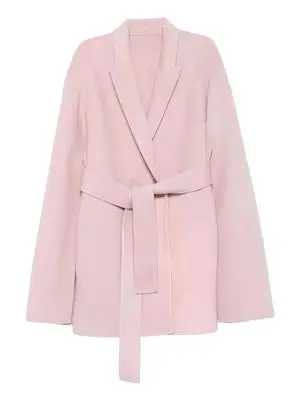 Alberta Ferretti Belted Wrap Coat - Pink