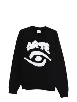 ARTE ANTWERP Embroidered-eye Sweatshirt - Black