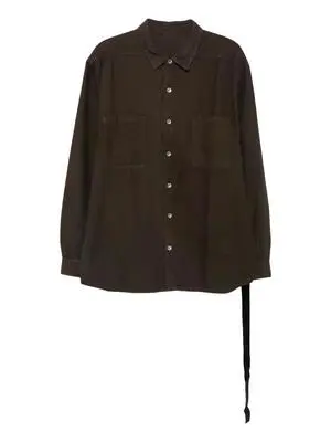 Rick Owens Button-fastening Pocket Shirt - Brown