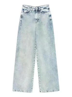 Vivetta Acid-wash Wide-leg Jeans - Blue