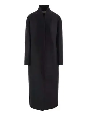 THE ROW Egle Single-breasted Wool-blend Coat - Black