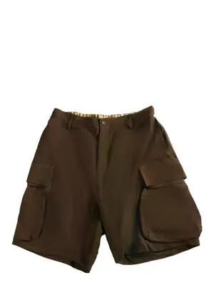 UMA WANG Drawstring Cargo Shorts - Brown