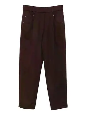 Brunello Cucinelli Elasticated Waist Pocket Trousers - Brown