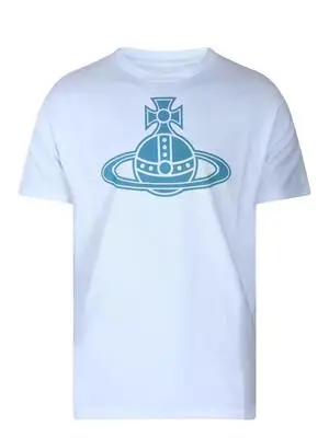 VIVIENNE WESTWOOD Orb-embellished Cotton T-shirt - Blue
