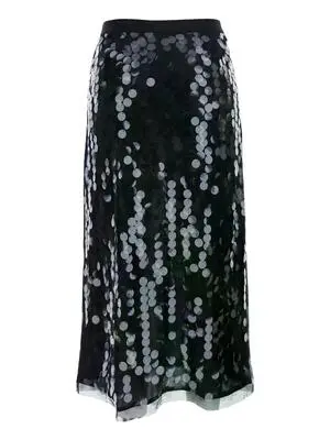 SEMICOUTURE Sequin-embellished Skirt - Black