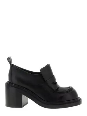 Moschino 90mm Olivia Leather Loafers - Black