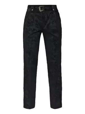 Versace Damask Pattern Trousers - Black
