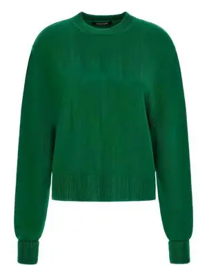 Roberto Cavalli Embroidered Wool Sweater - Green