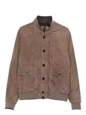 MOORER Button-fastening Flap-pocket Jacket - Brown