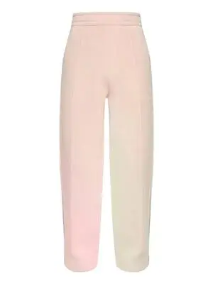 Ami Heart-embroidered Side-seam Sweatpants - Pink