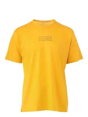 MAISON MARGIELA Logo-number-printed T-shirt - Yellow