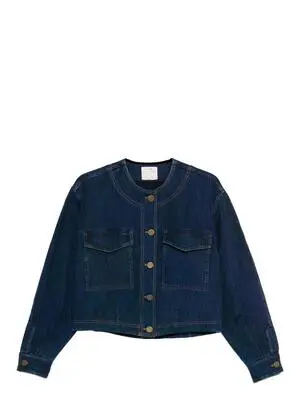 FORTE_FORTE Button-front Jacket - Blue