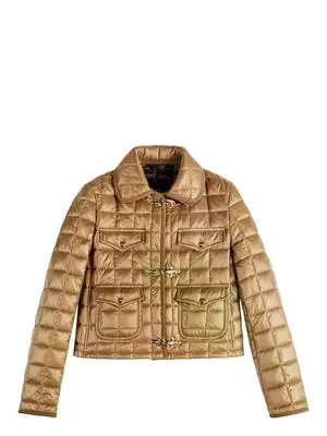 FAY Quilted Jacket - Brown