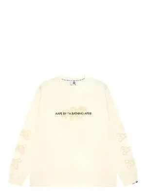 AAPE BY *A BATHING APE® Graphic-print Long-sleeve T-shirt - Neutrals
