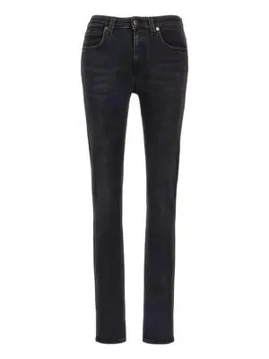 Roberto Cavalli Faded Skinny Jeans - Black