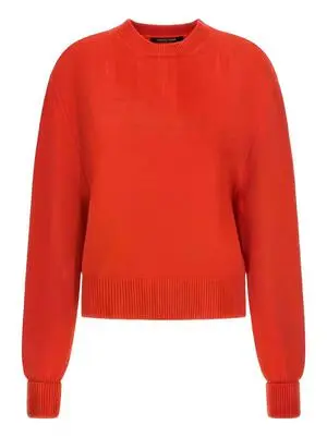 Roberto Cavalli Embroidered Logo Crewneck Sweater - Red