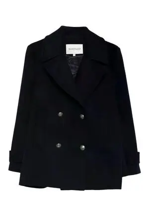 Eric Bompard Double-breasted Notched-lapel Coat - Blue