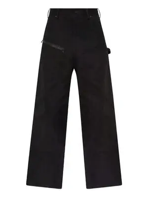 Y3 Cargo-pocket Zip-detail Trousers - Black