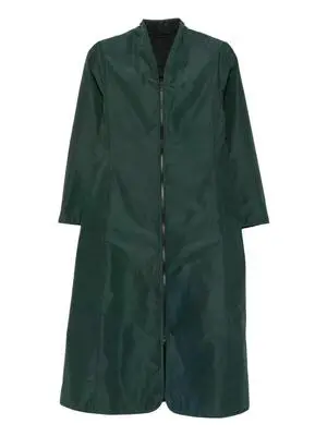 CAPE CONCEPT Zip-front Seam-detail Coat - Green
