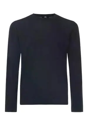 Alpha Studio Long-sleeve Crew-neck Sweater - Blue