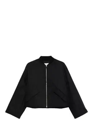 Closed Zip-front Jacket - Black