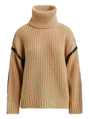 Essentiel Antwerp Crystal-embellished Turtleneck Sweater - Neutrals
