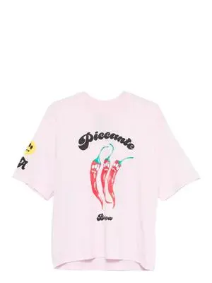 BARROW Chilli-print T-shirt - Pink