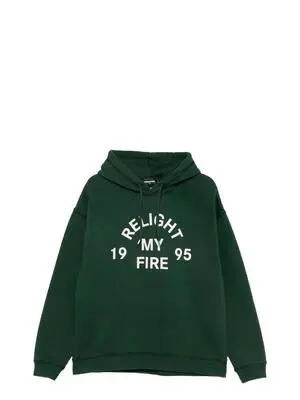 Dsquared2 Graphic-print Cotton Hoodie - Green