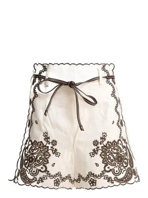 Zimmermann Ascension Embroidered Shorts - White