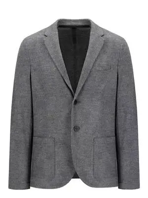 Harris Wharf London Two-button Wool Blazer - Grey