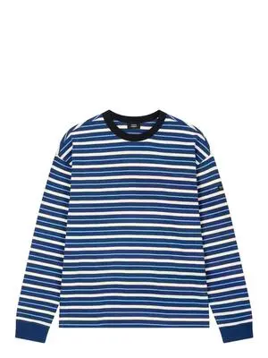 STUDIO TOMBOY Striped Long-sleeved T-shirt - Blue