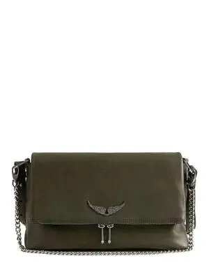 Zadig&Voltaire Rocky Wings Chain-strap Shoulder Bag - Green