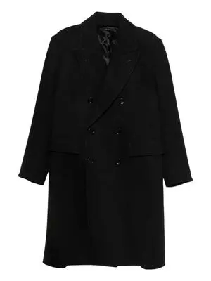 TOM FORD Double-breasted Peak-lapel Coat - Blue