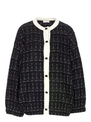 Liu Jo Jewel-button Tweed Jacket - Black