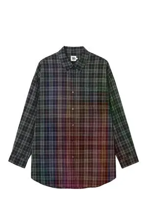 B+AB Checked Cotton Shirt - Blue