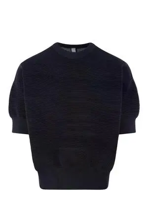 CFCL Fine-ribbed Crew-neck T-shirt - Blue