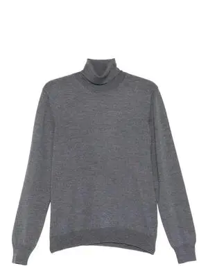 Tagliatore Turtleneck Wool Sweater - Grey