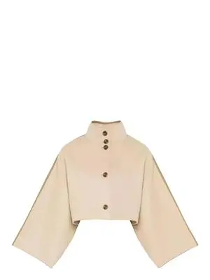 YVES SALOMON Cape Jacket - Neutrals