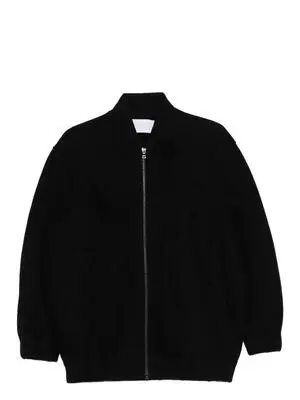 Harris Wharf London Zip-front Balloon-sleeve Jacket - Black