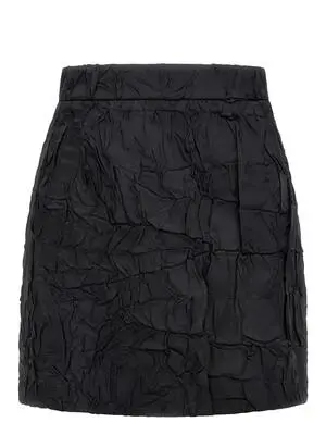 Roberto Cavalli Textured Mini Skirt - Black