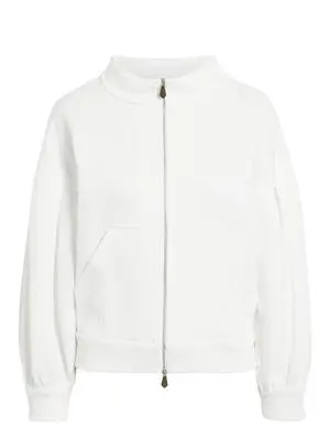 Max Mara Gastone Cotton-blend Jacquard Jacket - White