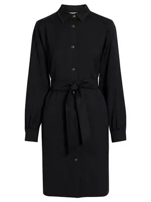 Max Mara Kim Wool-twill Mini Shirt Dress - Black