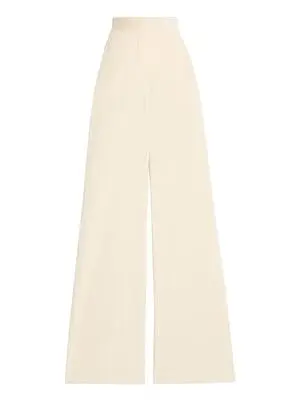 Max Mara Cotton-blend Corduroy Wide-leg Pants - Cream