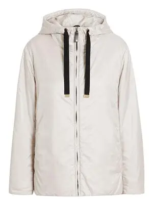 Max Mara Padded Hooded Shell Jacket - Stone
