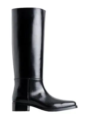 Cos Leather Knee-high Boots - Black