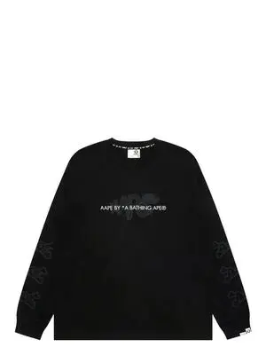 AAPE BY *A BATHING APE® Logo-detail Long-sleeve T-shirt - Black