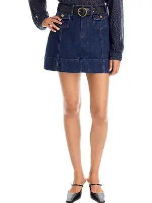 Paige Jannelle Mini Denim Skirt - Maisonette