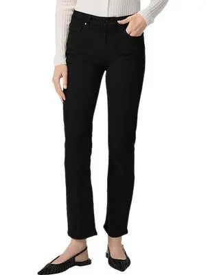 Paige Cindy Straight Leg Jeans - Black Shadow
